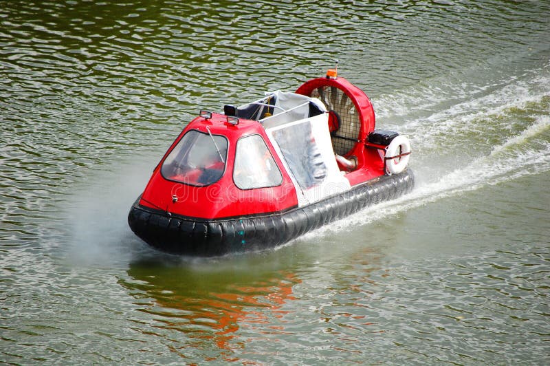 Hovercraft on river stock photo. Image of adventurous - 239229110