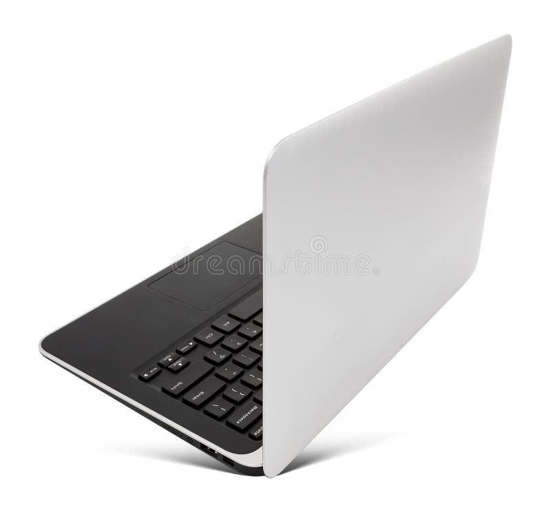 Hovering Aluminium Laptop Blank Screen Stock Photos - Free & Royalty ...