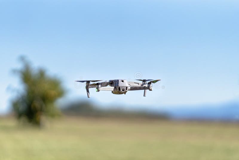 Drone Hovering Above a Sandy Beach Stock Image - Image of piloting ...