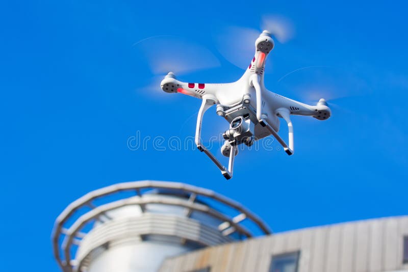 Hovering Drone that Takes Pictures Stock Photo - Image of hover ...