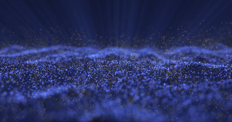 Hovering Luminous Particles of Different Sizes in Blue Rays of Light ...