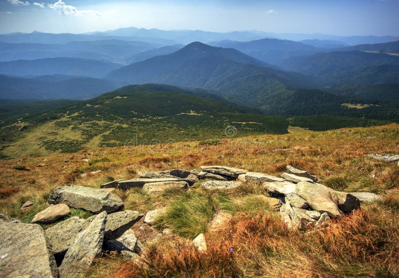 Hoverla, the Highest Mountain in Ukraine Stock Image - Image of ...