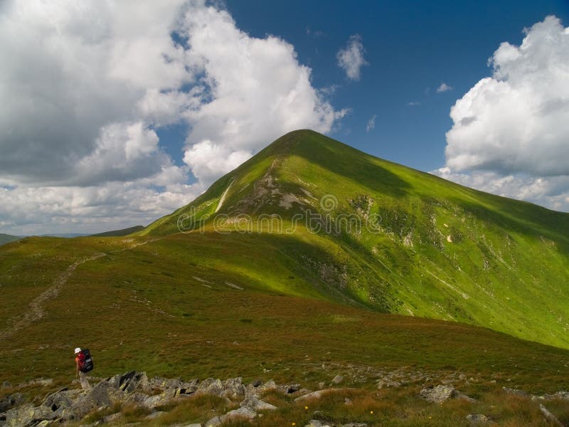 Hoverla Peak in Ukraine stock image. Image of backpacked - 2959207