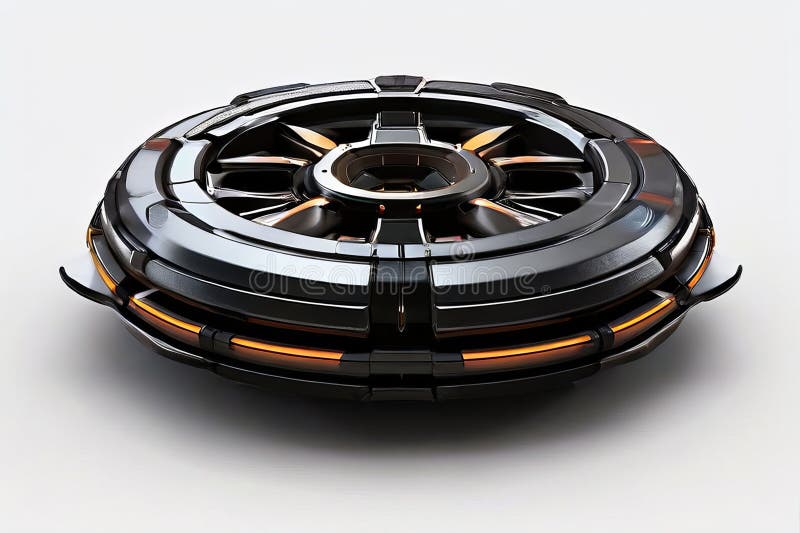 Hoverring Flyer a Ring Shaped Hovercraft with the Pilot Standing Stock ...