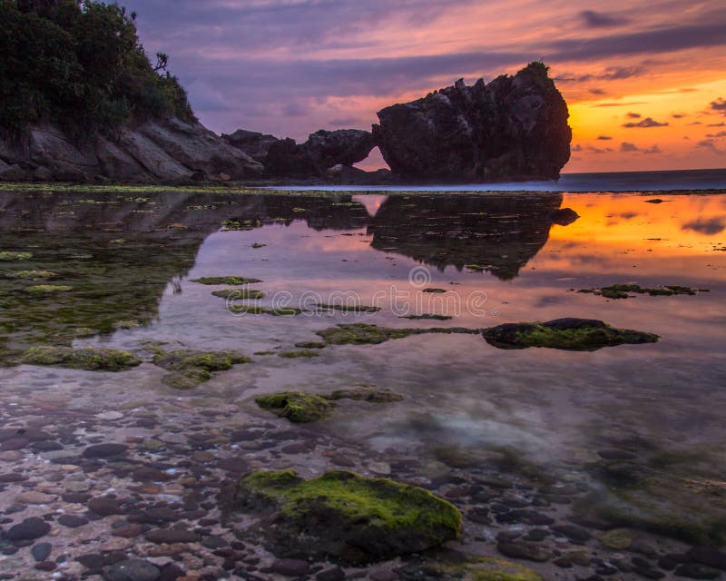 How Beautiful it is To See the Sun Rising Along with the Coast Stock ...