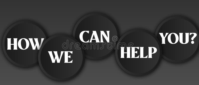 How Can we Help You? Concept Stock Illustration - Illustration of ...