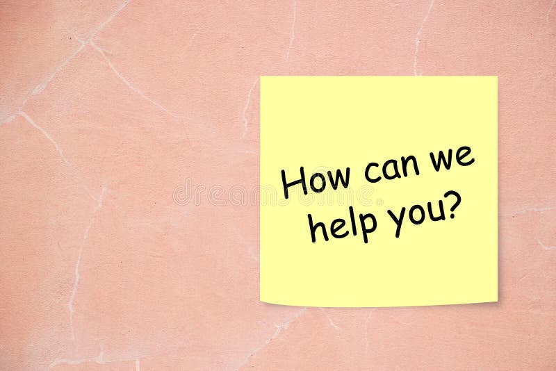 How can we help you sign stock photo. Image of board - 11027642