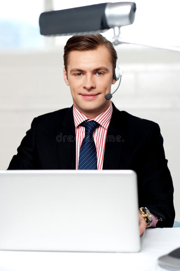 How can I help you? stock photo. Image of headset, care - 25622364