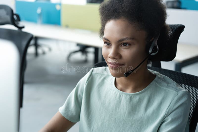 How Can I Help You. Beautiful Call Center Workers in Headphones are ...