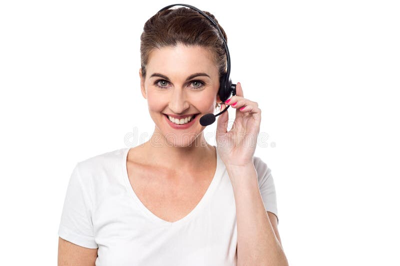 How can i help you ? stock photo. Image of professional - 53940496