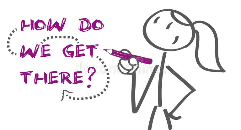 How Do we Get There - Vector Illustration Stock Image - Image of advice ...