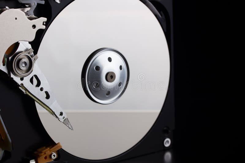 How Does the Computer`s Hard Drive Work from the Inside Stock Photo ...