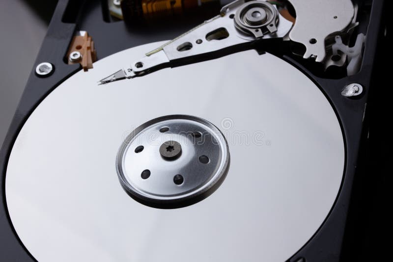 How Does the Computer`s Hard Drive Work from the Inside Stock Image ...