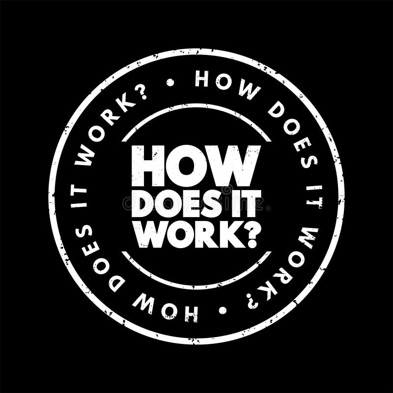 How Does Work Stock Illustrations – 173 How Does Work Stock ...