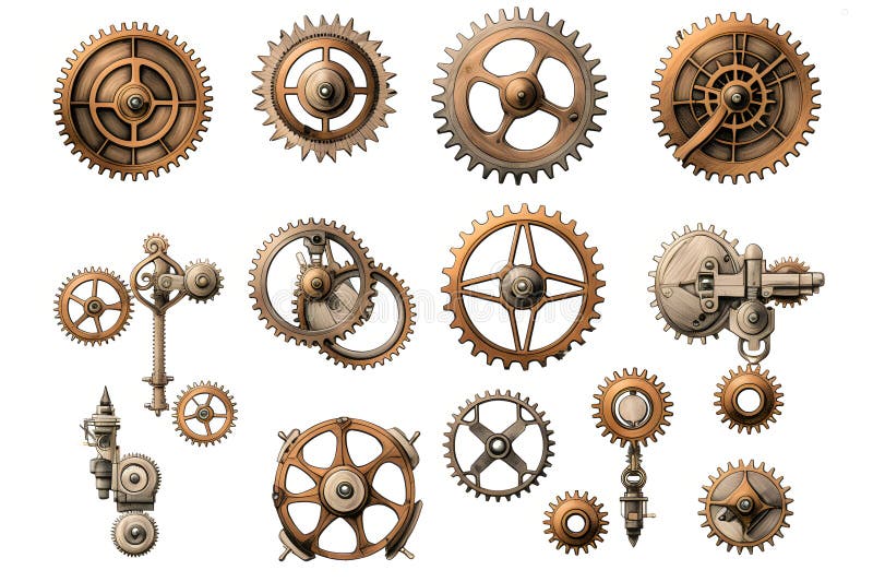 How Gears and Gears Work, Use with Machines, Illustrations, Work ...