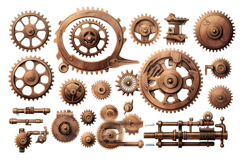 How Gears and Gears Work, Use with Machines, Illustrations, Work ...
