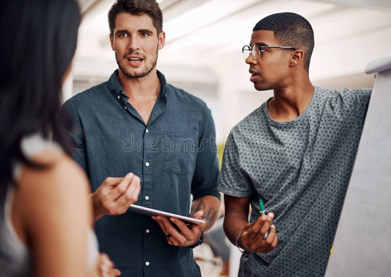 How are we Going To Work this Out. a Diverse Group of Businesspeople ...