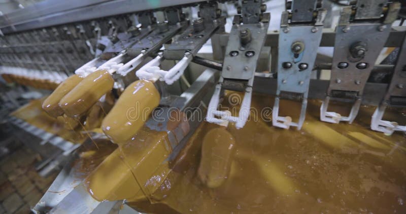How Ice Cream is Made. the Process of Making Ice Cream Stock Footage ...