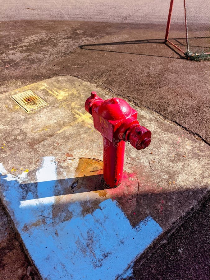 Fire hydrant old red color stock image. Image of building - 273540699