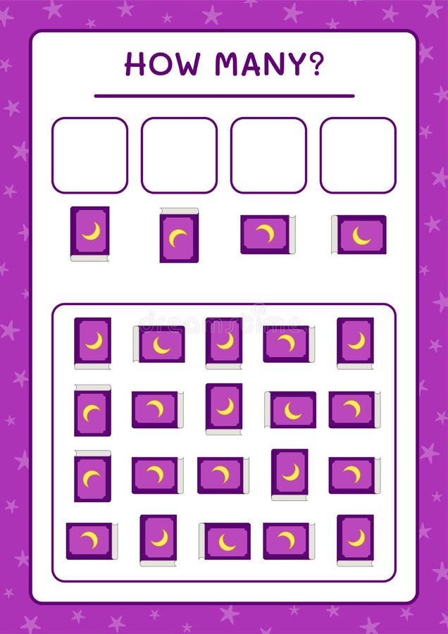 How Many Book, Game for Children. Vector Illustration Stock Vector ...