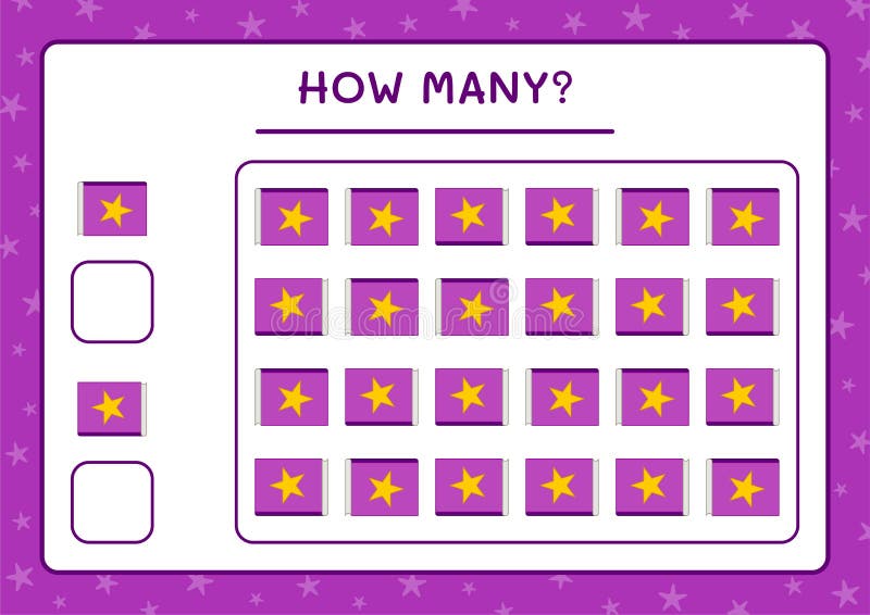 How Many Book, Game for Children. Vector Illustration Stock Vector ...