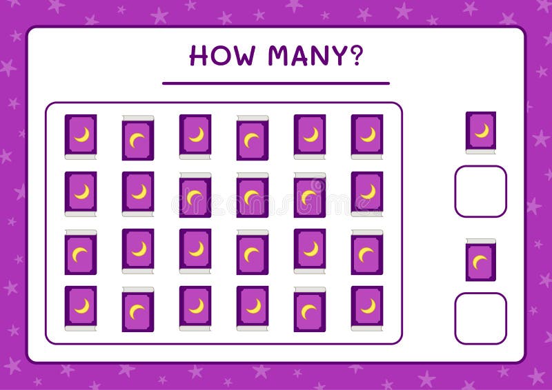 How Many Book, Game for Children. Vector Illustration Stock Vector ...