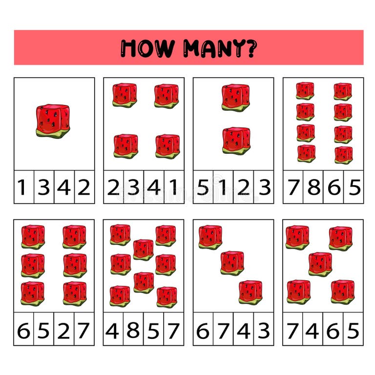 How Many. Count How Many Objects are Hidden in the Picture. How Many ...