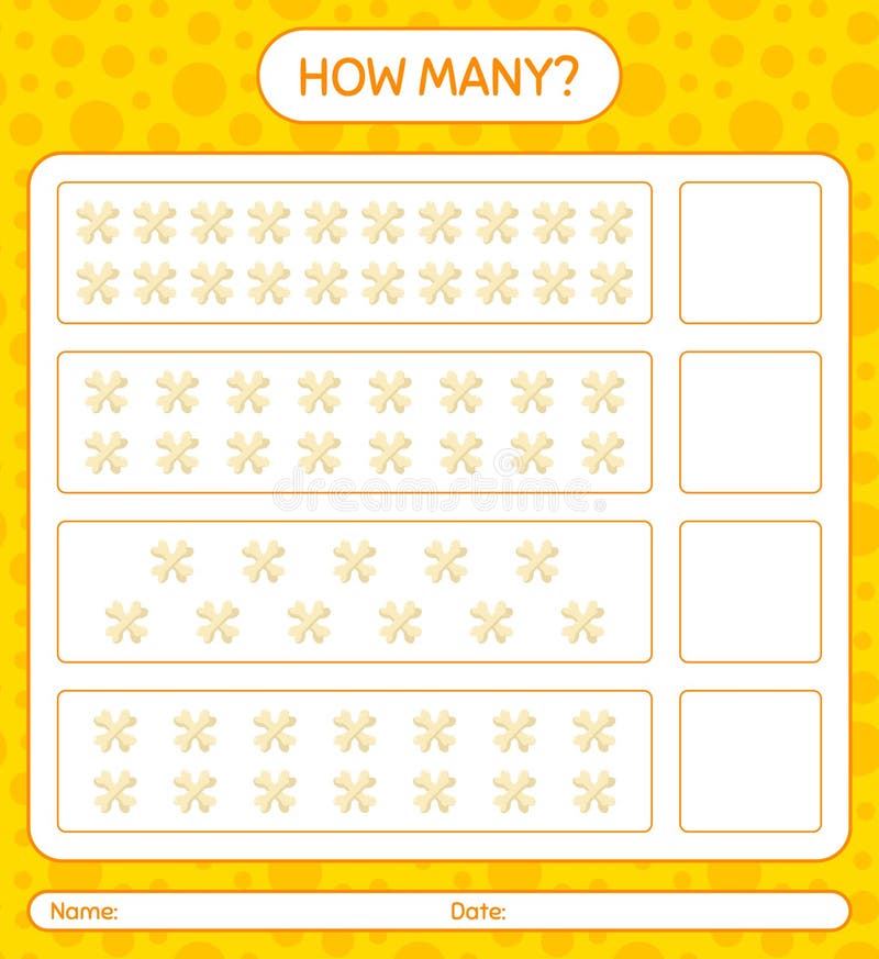How Many Counting Game with Bone. Worksheet for Preschool Kids, Kids ...