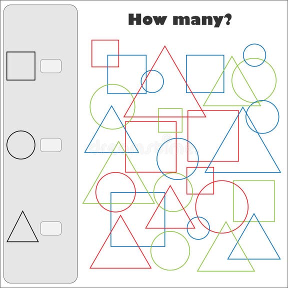 Kids Logic Shapes Color Stock Illustrations – 936 Kids Logic Shapes ...