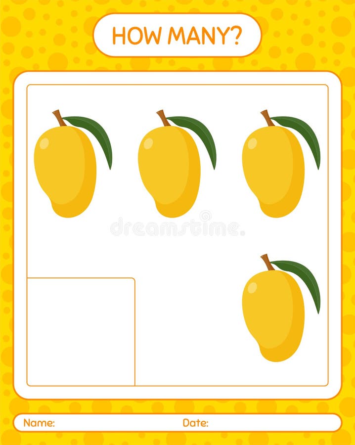Mango Worksheet Stock Illustrations – 742 Mango Worksheet Stock ...