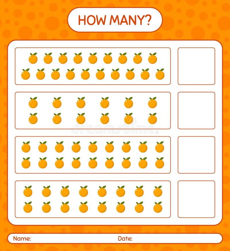 Orange Worksheet Stock Illustrations – 4,569 Orange Worksheet Stock ...