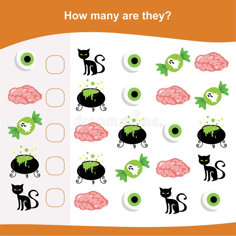 How Many_Math Game_Cute Animal Edition_file 5 Stock Illustration ...