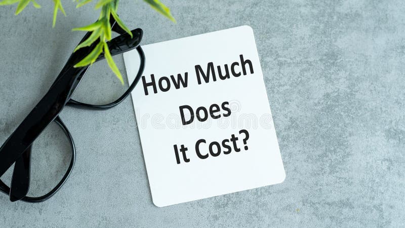 How Much Does it Cost. Business Concept Stock Photo - Image of ...