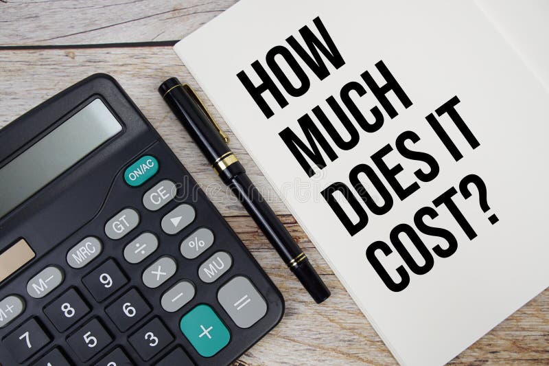 How Much Does it Cost? Text Message Written on Note Page with ...