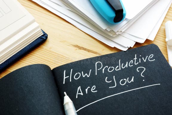 How Productive are You Question. Productivity Concept Stock Image ...