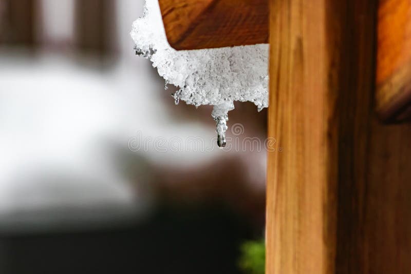 This is How the Snow Melts after a Storm, Canada Stock Image - Image of ...