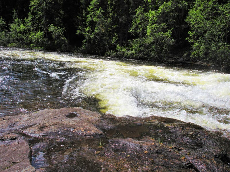 Strong Current of Water Rushing through the Rocks at Canal Rocks Stock ...