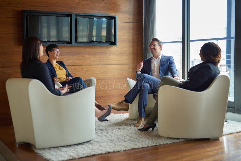 This is How Things Work in the Corporate World. Four Businesspeople ...