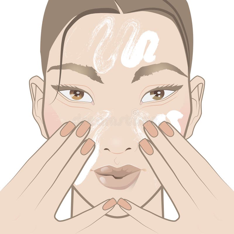 Apply Cream Face Stock Illustrations – 2,225 Apply Cream Face Stock ...