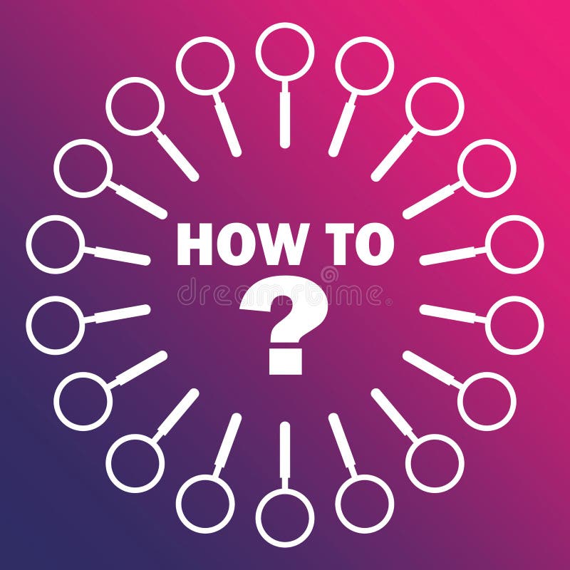 How To Ask Question Concept with Circular Icon on Gradient Purple ...