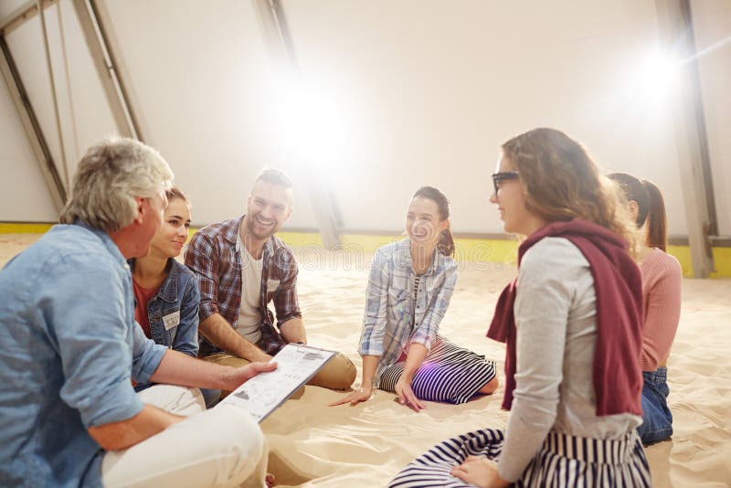 Sharing experience stock image. Image of expertise, businesswoman ...