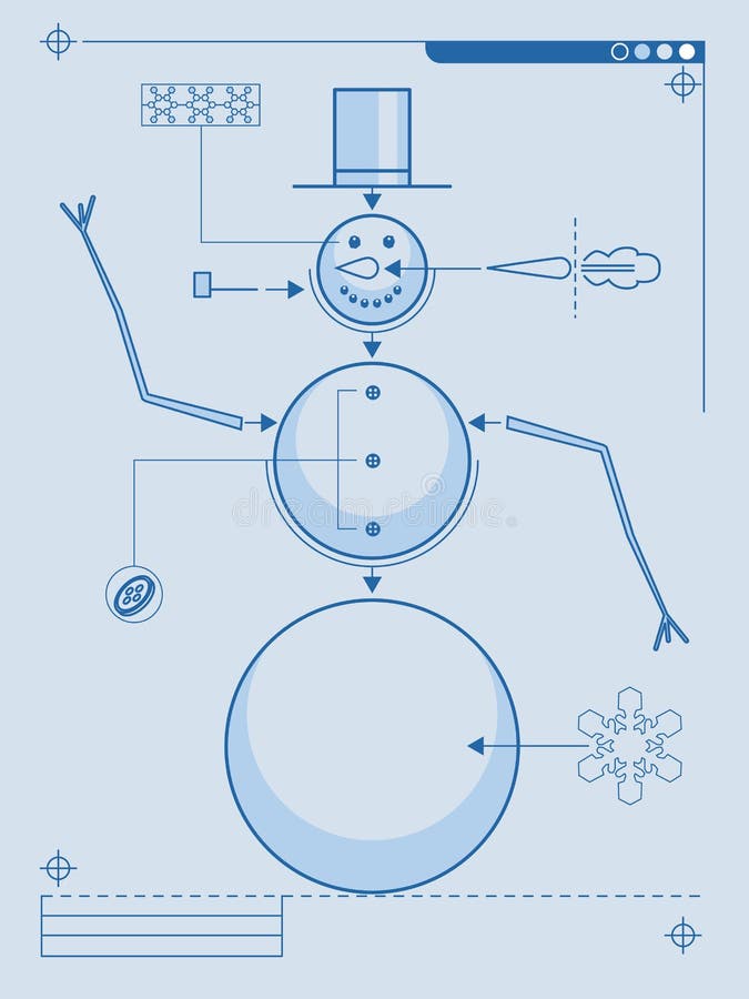How to build a snowman stock vector. Illustration of february - 17299184