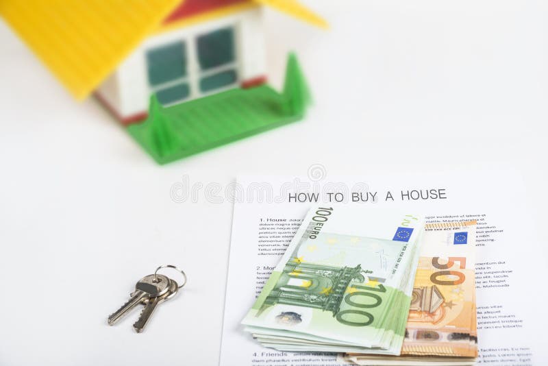 How To Buy a House with Cash and Get Key. Stock Image - Image of model ...