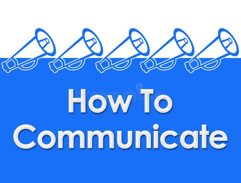 How To Communicate Loudspeaker Background Stock Illustration ...