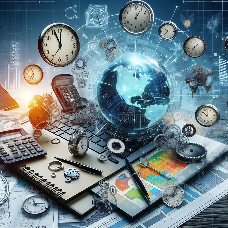 How To Connect the World with Technology and Data Stock Illustration ...