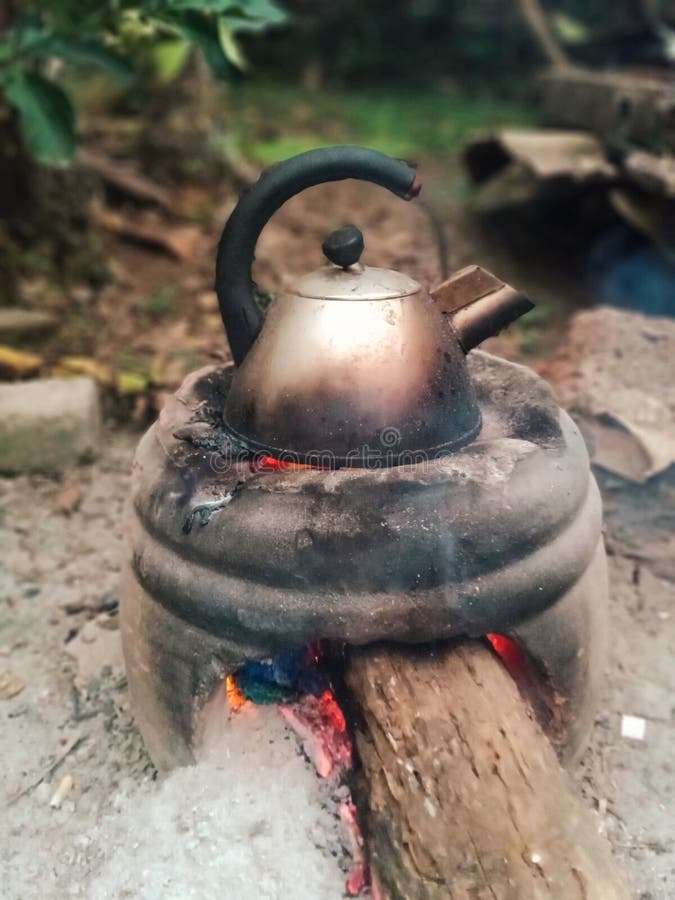 This is How To Cook Ancient Water in the Traditional Way Stock Image ...