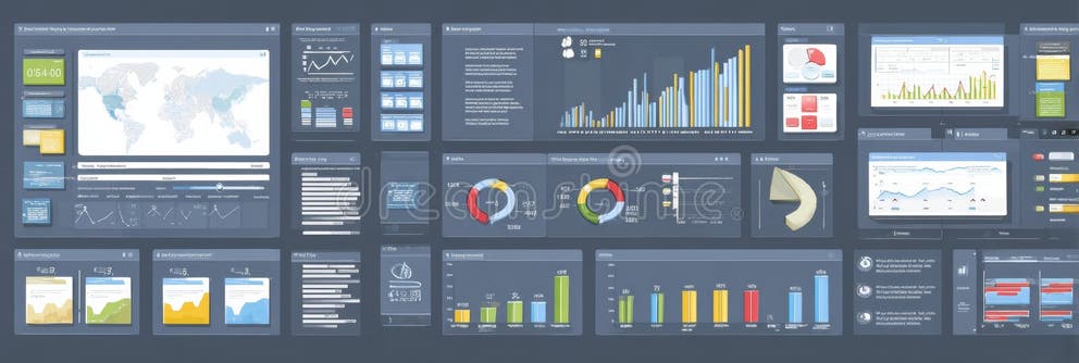 How To Create an Effective KPI Dashboard with UI Elements and Informative Charts for Data ...