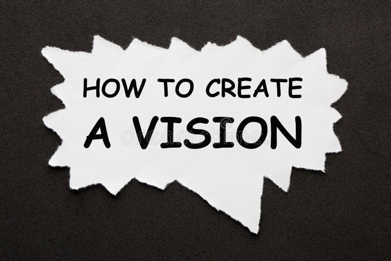 How to Create a Vision stock image. Image of future - 161517279