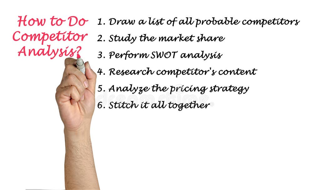 Competitor Analysis stock photo. Image of study, draw - 254141122