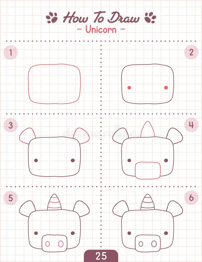 How To Draw Doodle Animal, Cartoon Character Step by Step Drawing ...